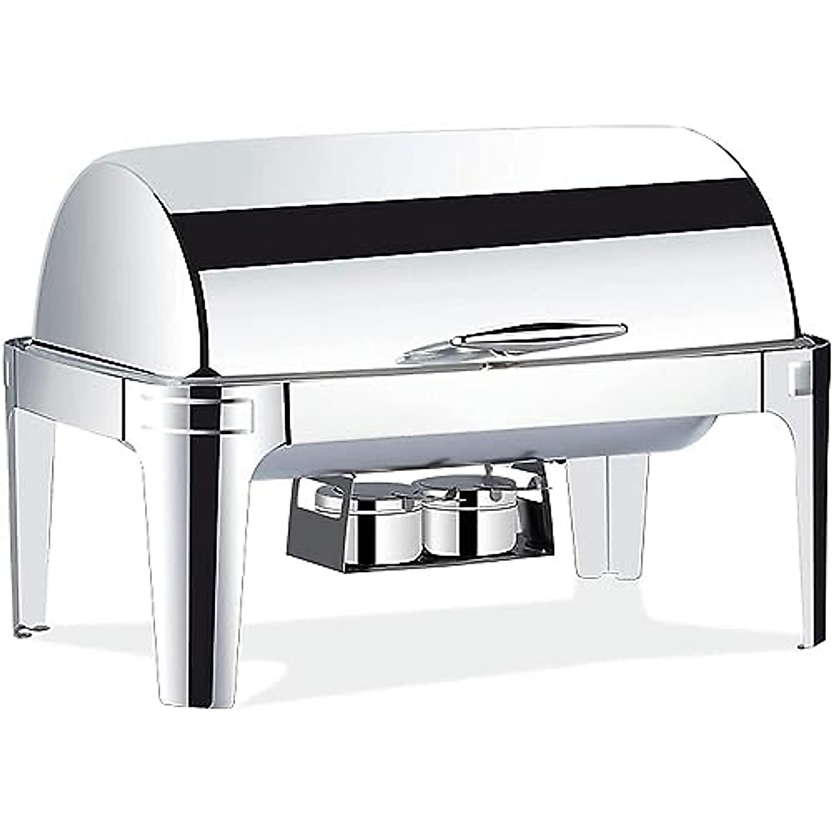 Chafing Dishes Chafing Dish Buffet Set, Food Warmers Server Warming Tray Round Rectangular Chafers, Stainless Steel Square Chafer, Round Food Warmer Chafing For Catering Warmer Chafer Set, Energy Effi