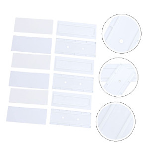 HOMSFOU 6 Pairs Multi-Function Hanger White Holder Mount for Self Home Punch-Free Tissue Wall-Mounted Remote Control Power Management Cable Mounted Organizer Socket System Fixator Strip