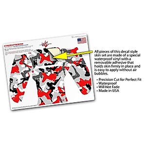 WraptorSkinz Skin Wrap compatible with Sony PS5 DualSense Controller Sexy Girl Silhouette Camo Red (CONTROLLER NOT INCLUDED)