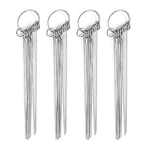 Utoolmart 4 Set Welding Tip Cleaner, Nozzle Cleaner Gas Welding Brazing Cutting Torch Tip Cleaner Needle