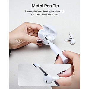 AGhappy Cleaner Kit for Airpods 1 2 3, 6 in 1Multi-Function Cleaning Pen for Earbuds Bluetooth Earphones Case Soft Brush Tools for Lego Huawei Samsung MI Earbuds PC Laptop Pro Camera Lens