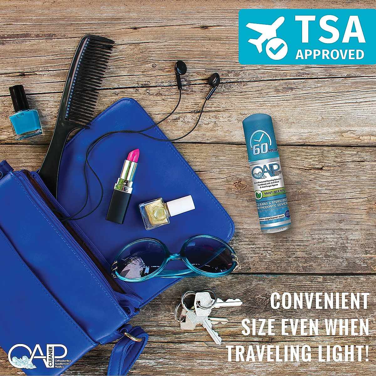 Orthodontic Cleaner by OAP Cleaner | Retainer Cleaner, Denture Cleaner, and Mouth Guard Cleaner | 60 Second Foam Cleanser | Paraben, Sulfate and Triclosan Free | 44.3 mL, 3 Bottles