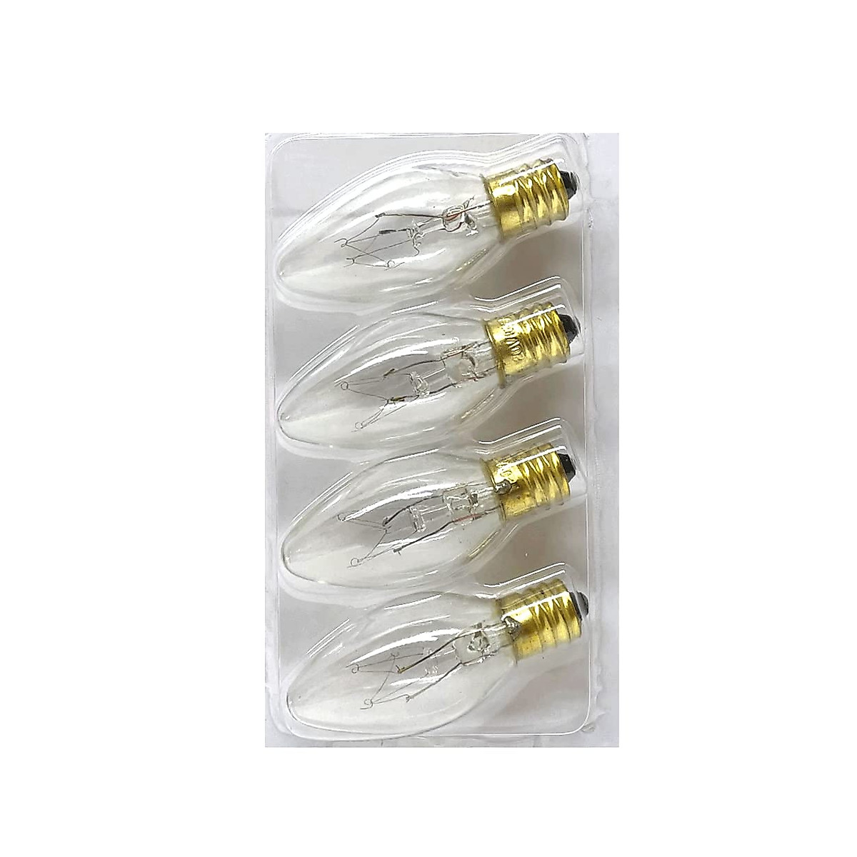 Clear Mini Night Light Bulb C7 Incandescent Soft White - 4 CT