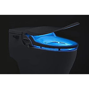 ALPHA BIDET iX Hybrid Bidet Toilet Seat in Elongated White | Endless Warm Water | Stainless Steel Nozzle | 4 Wash Functions | LED Nightlight | Warm Air Dryer | Wireless Remote | Oscillation and Pulse