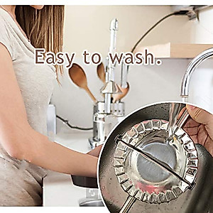 COTEY 6 Inch Empanda Press, Large Stainless Steel Dumpling Maker, 2-in-1 Dough Cutter/Dumpling Mold for Empanada, Dumpling, Ravioli, Pierogi & Hand Pie