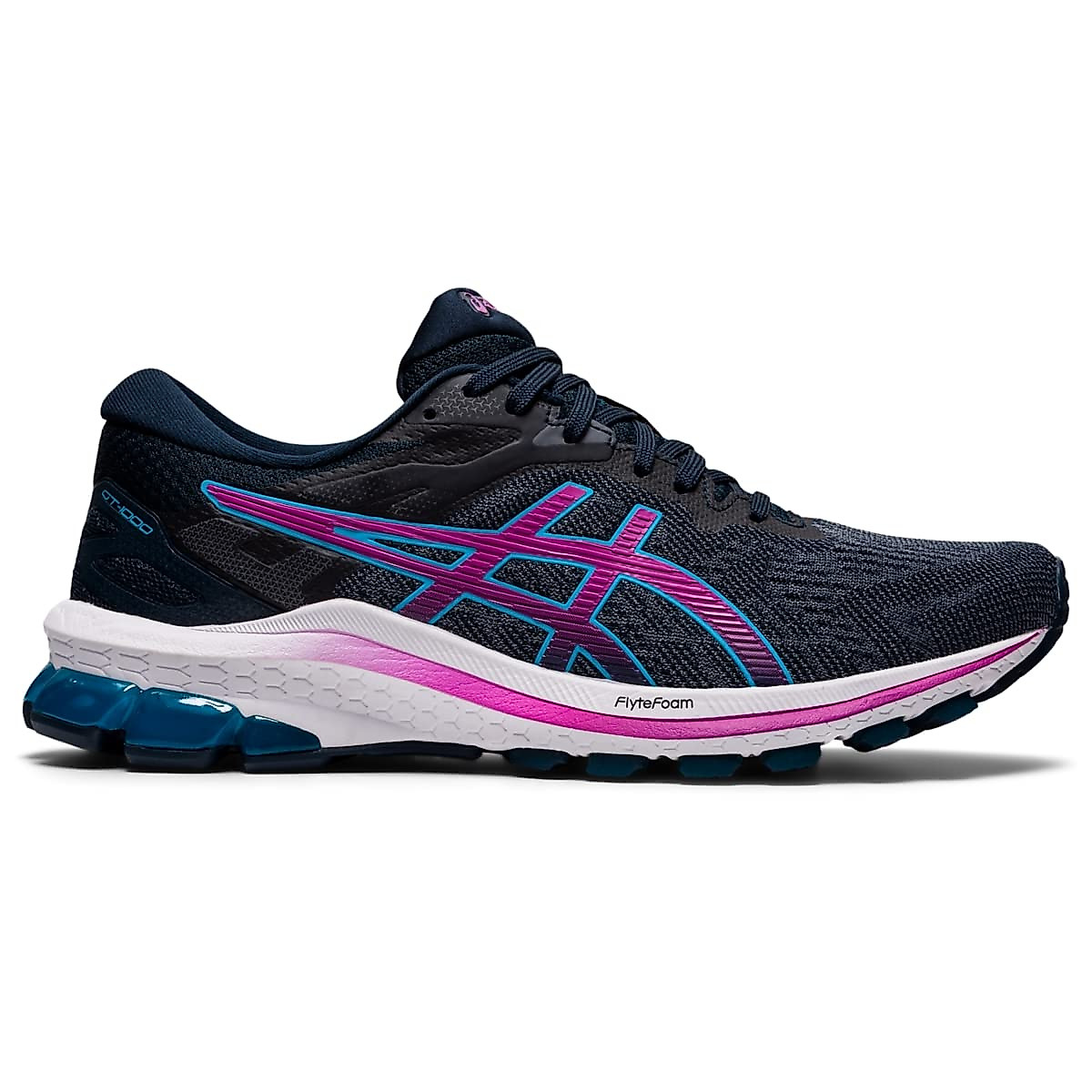 ASICS Women's GT-1000 10 Running Shoes, 7, French Blue/Digital Grape