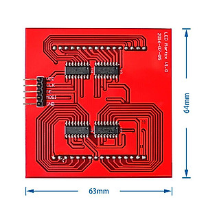 LED Full Color Dot Matrix RGB LED Display Screen Board 8 * 8 Dot Matrix Module for Raspberry Pi 3/2/B+ 8x8 RPI-RGB-LED-Matrix