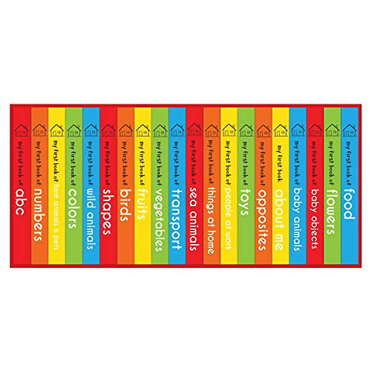My First Complete Learning Library: Boxset of 20 Board Books Gift Set for Kids (Horizontal Design)