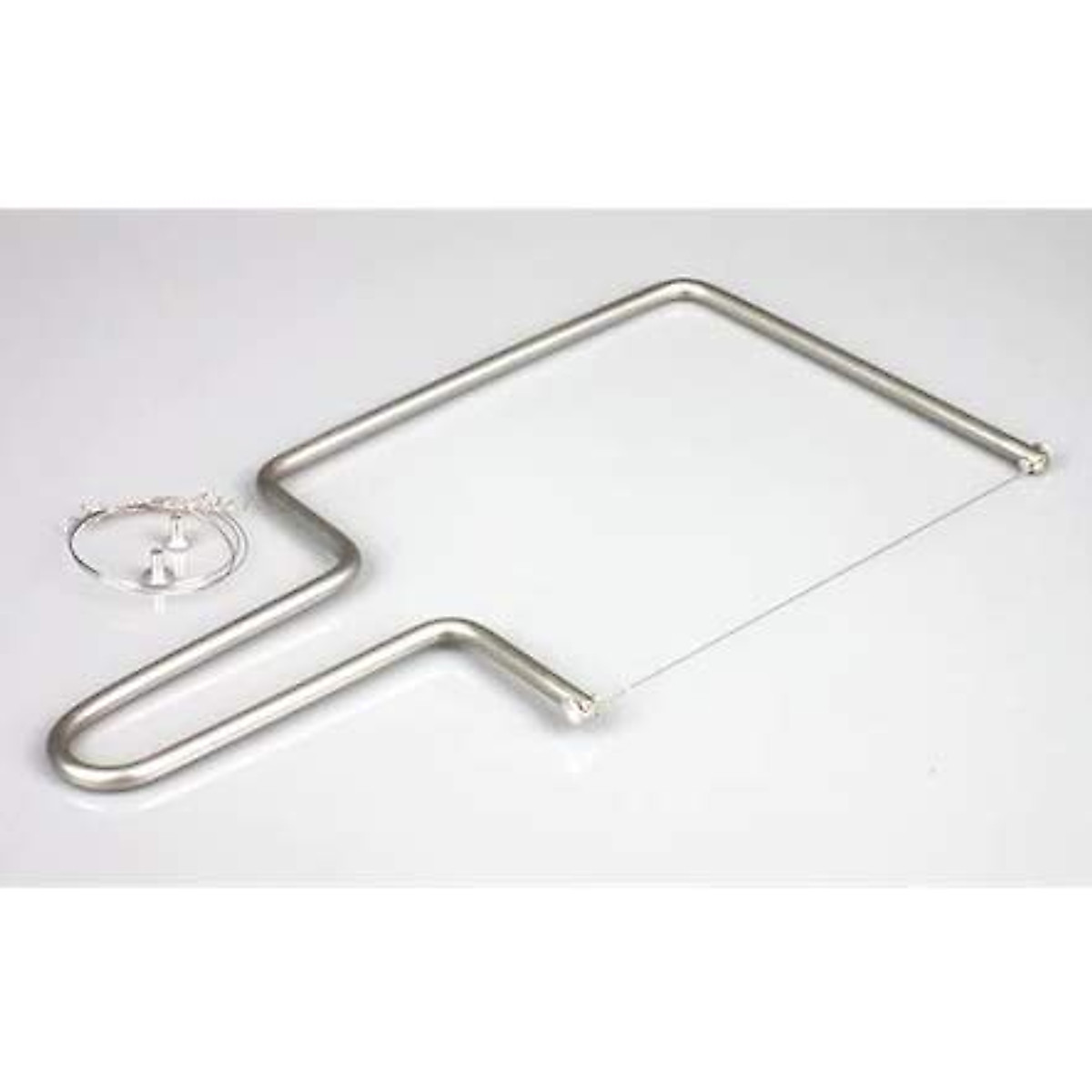 Cheese Slicer, Cheese Lyre Stainless Steel Cheese Wire Cutter - Cheese Knives Egg, Fruit, Dessert Slicer With Wire - Handheld Butter Cutter Tools for Soft Hard Block, With 2 Extra Wire