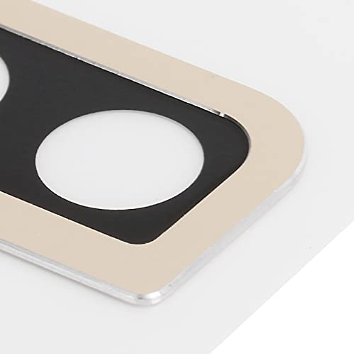 Mobile Phone Camera Lens Protector,High Transparency Rear Camera Cover Metal Phone Camera Covering Film for Samsung S21/S21 Plus,1:1 Original(Black Gold)