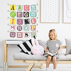 Emfogo Hanging photo display Room picture Wall Decor，4x6 Photo Collage Picture frames for Wall Hanging with 30 Clips Multi Photo wall for Dorm Room Decor