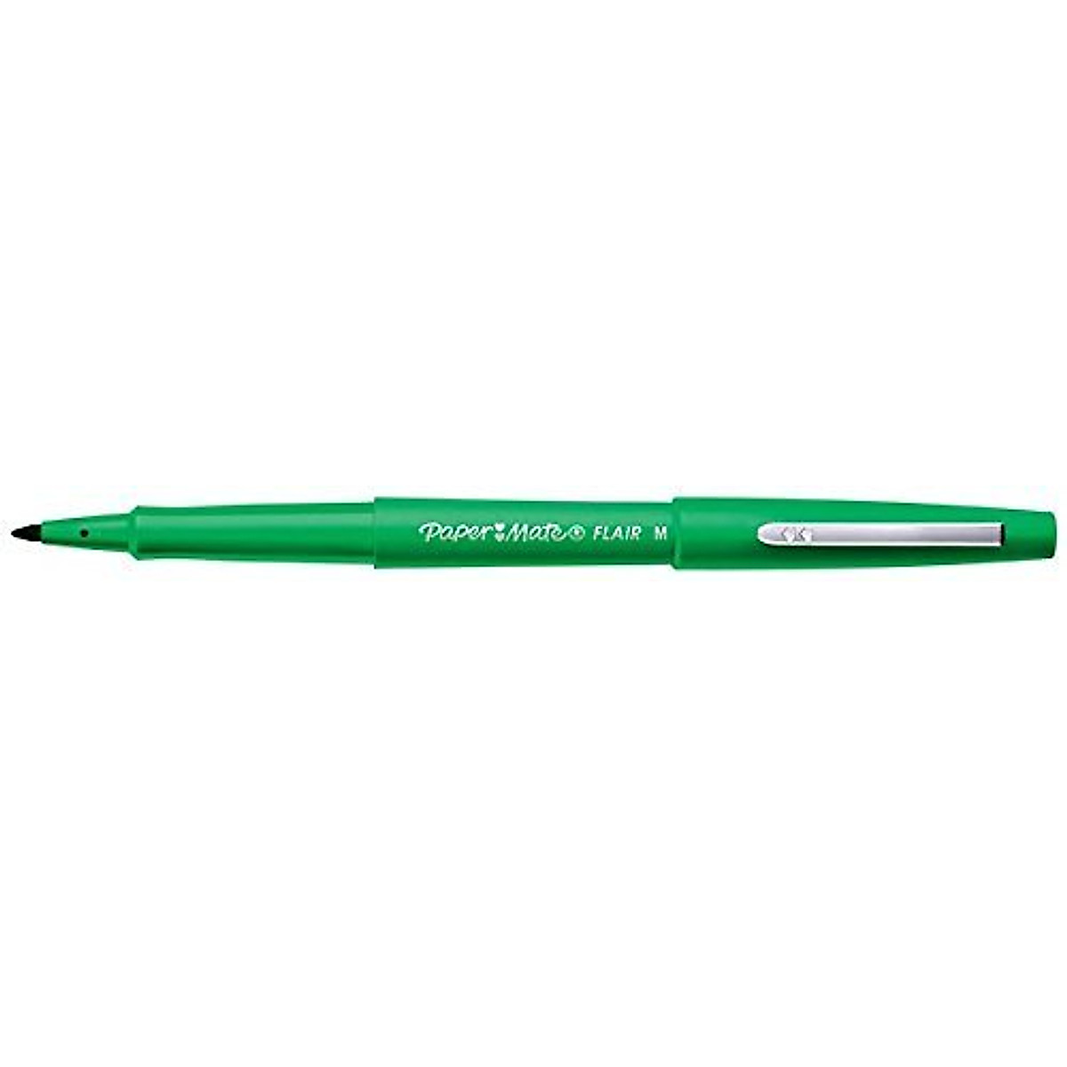 Paper Mate Flair Felt Tip Pens | Medium Point (0.7mm) | Green | 12 Count