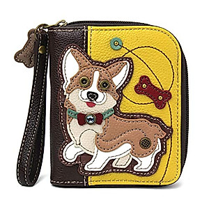 CHALA Zip-Around Wallet - Corgi - Mustard