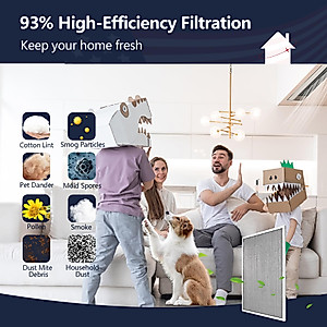 Demiwise 20x25x1 Electrostatic Air Filter, MERV 8 Washable Aluminum AC/HVAC Furnace Filter, Reusable Permanent Air Filter, Lasts a Lifetime, Easy to Install, Healthier Home/Office Environment