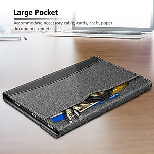 Fintie Case for Samsung Galaxy Tab S8/Tab S7 11 Inch (Model SM-X700/X706/T870/T875/T878) with Built-in S Pen Holder, Multiple Angle Portfolio Business Cover with Pocket Auto Sleep/Wake, Gray