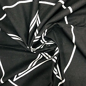 THE ART BOX Altar Cloth Tarot Cards Table Napkins Witchcraft Supplies Black Gold Tablecloth Square Alter Pagan Spiritual Celestial Deck Cloth with Fringes, Magical Pagan, 36x36 Inches