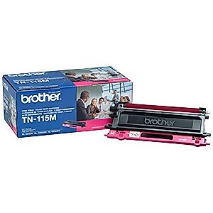 Brother TN-115M DCP-9040 9042 9045 HL-4040 4050 4070 MFC-9440 9450 9840 Toner Cartridge (Magenta) in Retail Packaging