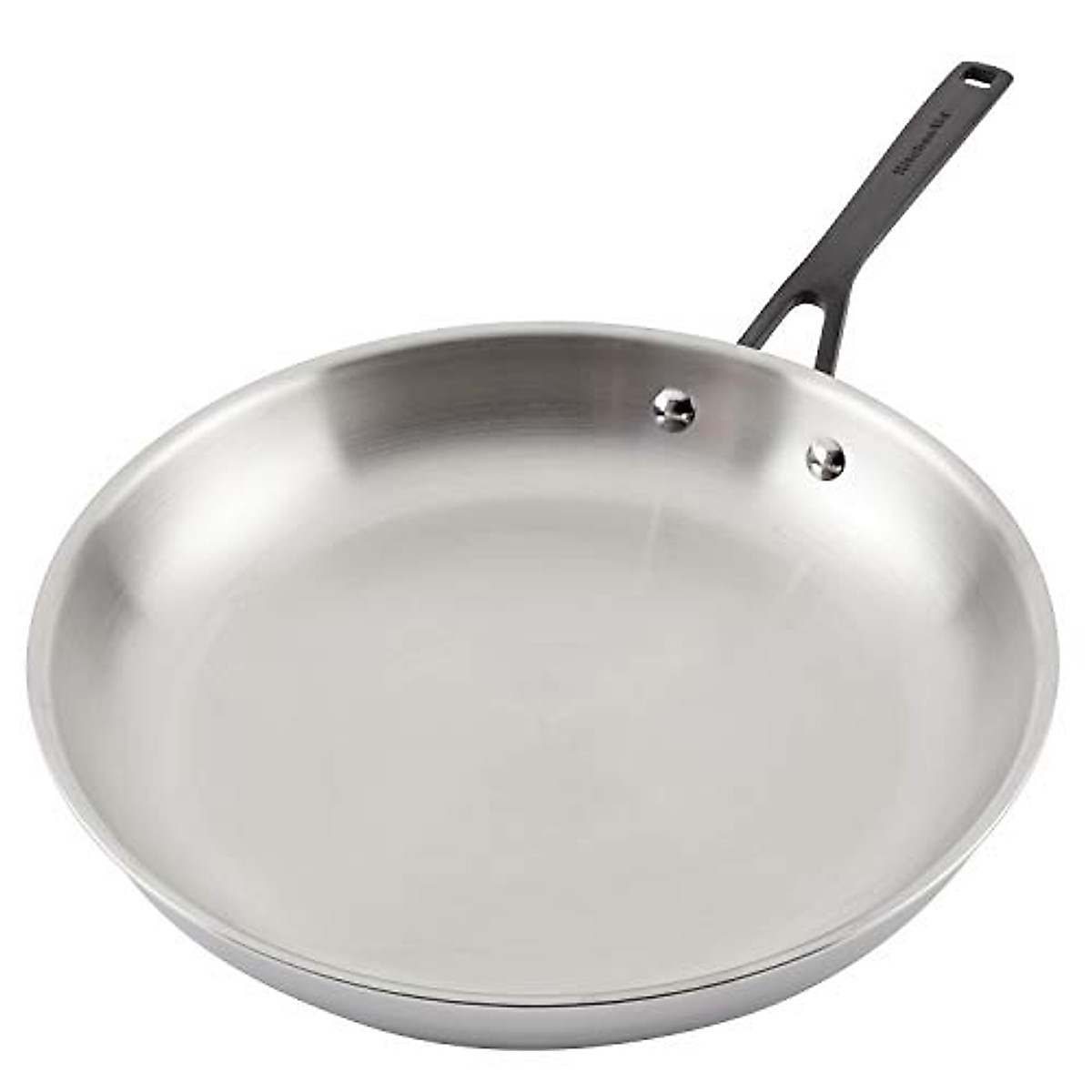KitchenAid 5-Ply Clad Polished Stainless Steel Fry Pan/Skillet, 12.25 Inch
