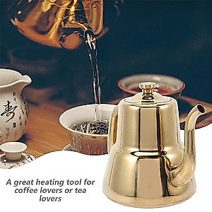 HEMOTON Kettle stovetop filter teapots tea pots iced tea maker teapot with infuser hotpot camping stove camping water jug camping coffee pot vinegar bottle Stainless steel olives