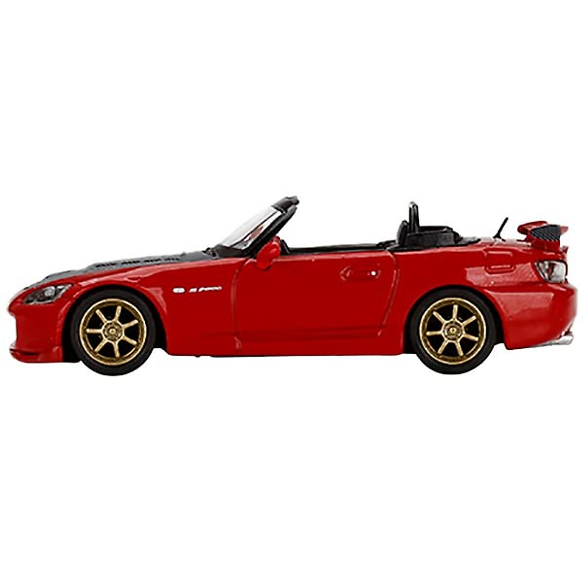 Truescale Miniatures S2000 (AP2) Mugen Convertible New Formula Red w/Carbon Hood Ltd Ed to 3600 Pieces Worldwide 1/64 Diecast Model Car by True Scale Miniatures MGT00367