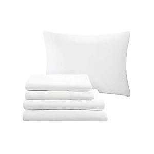 Madison Park Essentials Delaney 24-Piece Room In A Bag Comforter Set-Satin Jacquard, All Season Luxury Bedding, Sheets, decorative pillows and Curtains, Valance, Cal King(104"x92"), Medallion Red