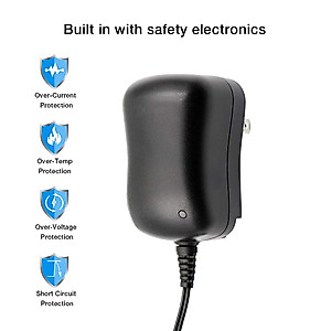 ZOZO 12W 12 Volt 1 Amp 3V 4.5V 5V 6V 7.5V 9V 12V Power Supply, Universal AC Adapter with 5.5mm x 2.1mm Barrel Plug and 8 Selectable Tips Micro USB 3.5mm Jack for MP3 MP4 Player Headphone Speaker Watch