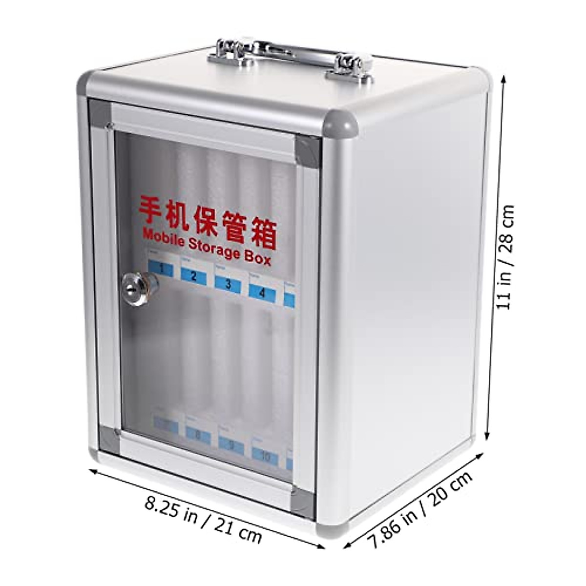 MAGICLULU Mobile Phone Safe Metal Storage Cabinet Lockers for Employees Metal Storage Shelves Cell Phone Storage Box Storage Box for Mobile Phone Locker Storage Cabinet for Classroom Metal