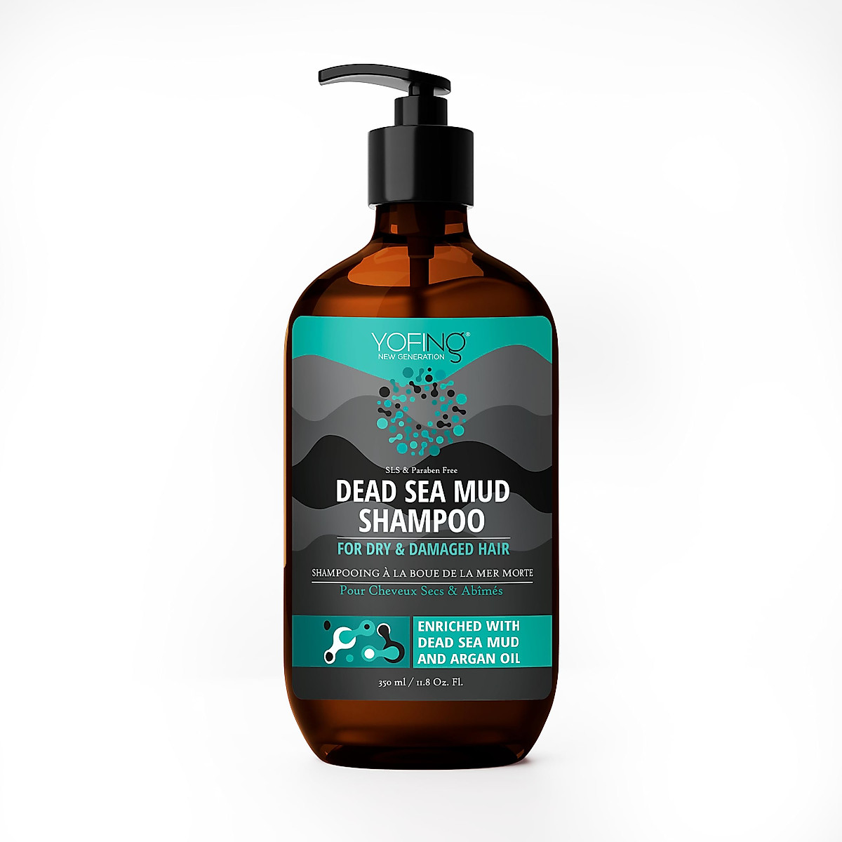 YOFING NEW GENERATION Dead Sea Mud Shampoo - Anti Hair Loss & Anti Dandruff, Promotes Growth & Strengthening Hair