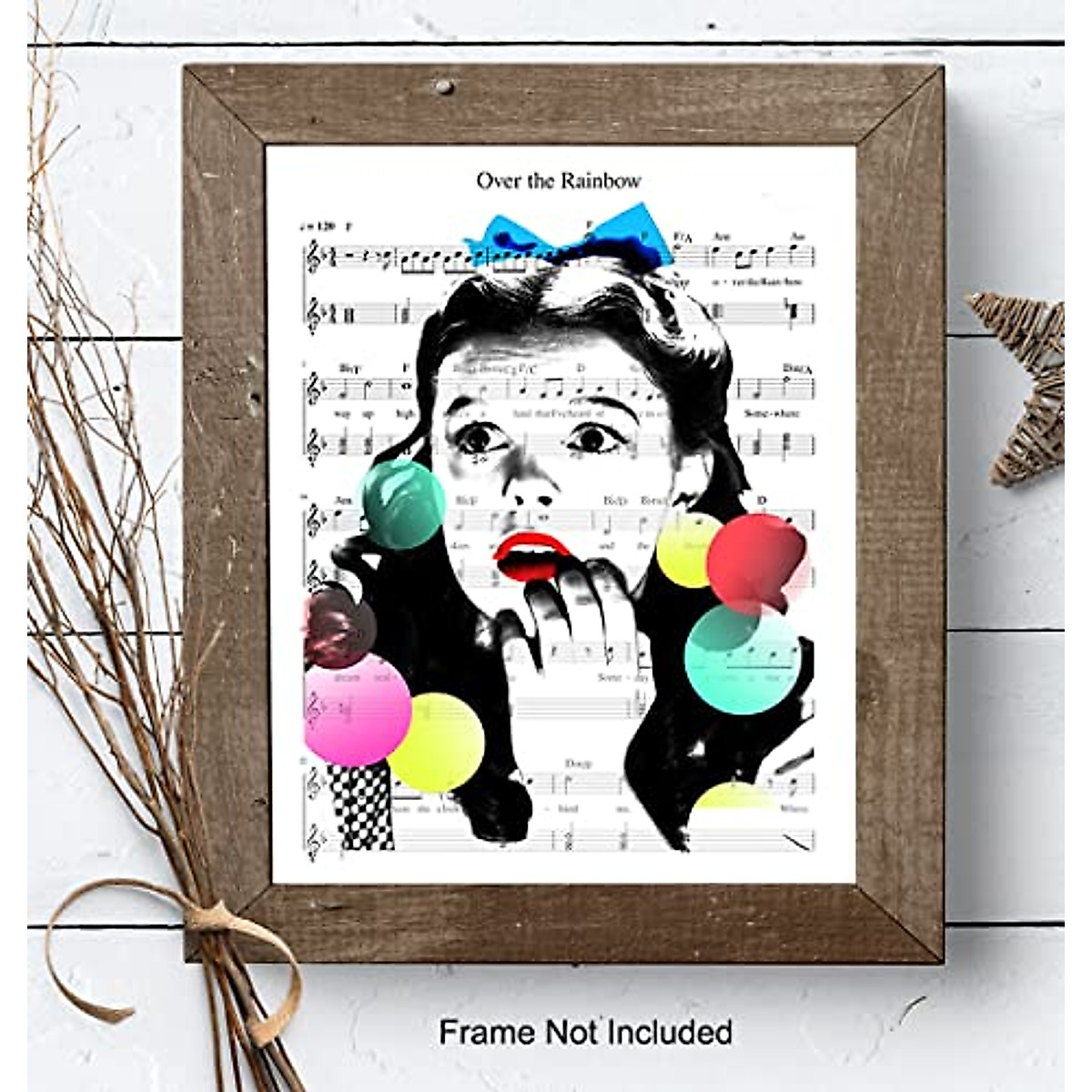 Somewhere Over the Rainbow Wall Art - Wizard of Oz Gifts - Dorothy Pop Art Poster Print - The Wizard of Oz Decor - Andy Warhol Contemporary Picture - Home Decoration for Girls Bedroom, Living Room