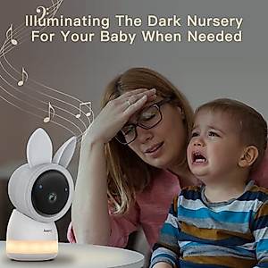 Baby Monitor with Camera and Audio,Add-one Camera for Arenti,2K Ultra HD WiFi Baby Camera,Night Vision,Lullabies,Cry Detection,Temp & Humidity Sensor,Two Way Talk,App Control(Single Camera)