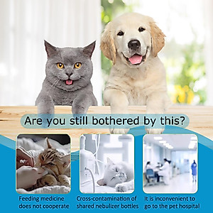 MECBOT Aerosol Chamber for Pets Inhaler Spacer for Cat or Dog, Pet Medication Delivery Chamber for Respiratory Conditions, Vet Recommended