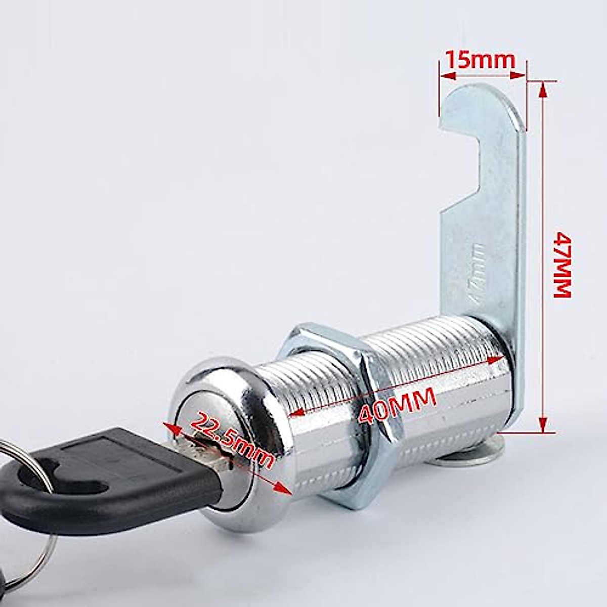 File/Office Drawer Cabinet Locks with 2 Keys Lock Furniture Hardware Door Cabinet Lock for Desk Letter Box Cam Locks Office Desk Letter Box Cam Locks