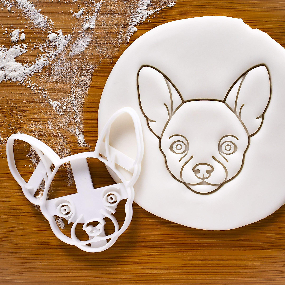 Chihuahua Face cookie cutter, 1 piece - Bakerlogy