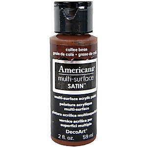 DecoArt Americana Multi-Surface Satin Acrylics Paint, 2-Ounce, Coffee Bean