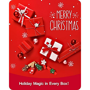 Mini Clothespins Christmas Clothes Pins for Photo Red Clothespins White Snowflake Wooden Clips Small Close Pins for Picture Polaroid Craft Display Hanging Wall Card Holder, 50 PCS with 33 FT String