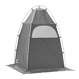 SylvanSport Privy Bivy Privacy Tent - Windproof, Portable Shelter for Camping Toilets & Changing Room - 6′ 8″ of Interior Height - Easy Setup - Pop-Up Pod with Window for Camping, Beach & Tailgates