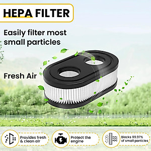 4PC Air Filter Fits 593260 798452 Series Mower Filter Element, HONSNKS Mower Air Filter Replacement for 550E 550EX 500EX 625EX 675EXI