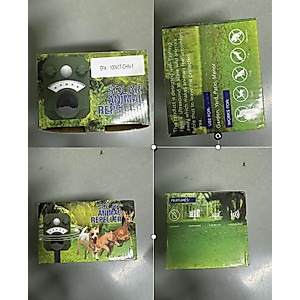 1Pcs Ultrasonic Animal Repellent Outdoor Solar Animal Repeller with Motion Sensor&LED Strobe Light Cat Repellent Outdoor Deer Repellent Devices Waterproof Dog Repellent Skunk Repellent for Yard Farm