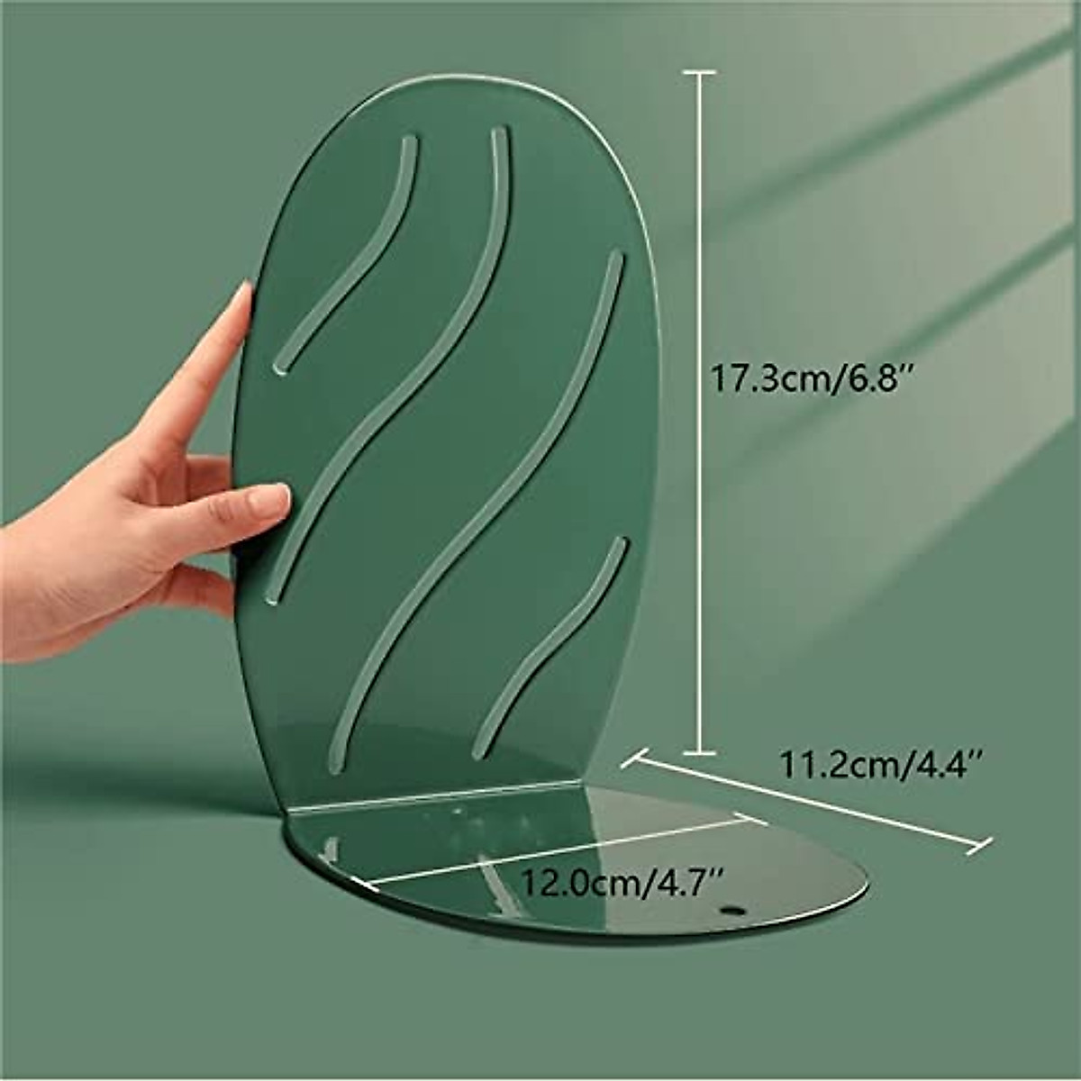 Book Ends Bookend Holder Metal Book End Retro Non-Slip Book Ends Literary Bookends Practical Book Stopper Unique Book Stopper for Shelves Bookshelf (Color : B, Size : 12 * 11.2 * 17.3cm)