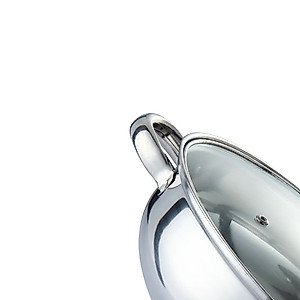 Nadalan Small Stainless Steel Hot Pot Light Cookware Shabu 11in Shabu