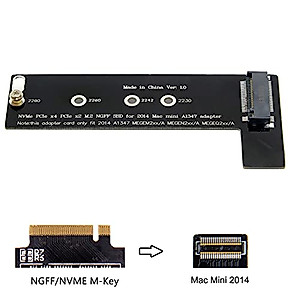 Cablecc M.2 NGFF M-Key NVME SSD Convertor Card for 2014 MacBook Mini A1347 MEGEN2 MEGEM2 MEGEQ2