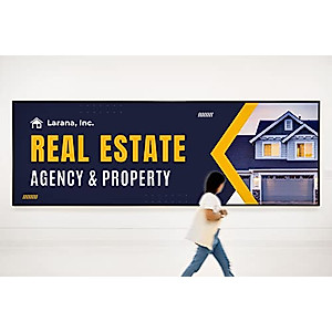 Custom Banner Printing, Vinyl Banners Any Size Banners, Outdoor, Printed Banner Event Business Party Newborn Baby Kids, Birthday Party, Large Custom Vinyl Banner for Party Decoration (2'x4')