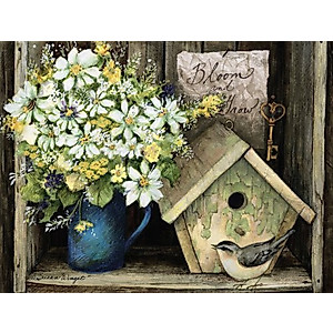 Lang Birdhouse & Fence Deluxe Note Card Set (2080518)
