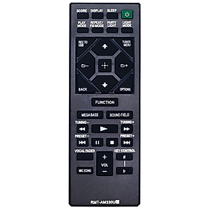 New RMT-AM330U Remote fit for Sony Home Audio System MHC-M20 MHC-V21 MHC-V71 MHC-V90W MHC-V50 MHC-V77W SHAKE-X10 SHAKE-X30 HCD-M20 SS-M20 SA-V90W SS-V90W HCD-SHAKE10 SS-SHAKE10 HCD-SHAKE30 SS-SHAKE30