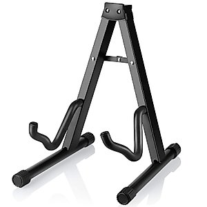 CAHAYA Guitar Stand A-Frame Universal for Acoustic Classical Electric Bass Guitars Floor Guitar Stand CY0252