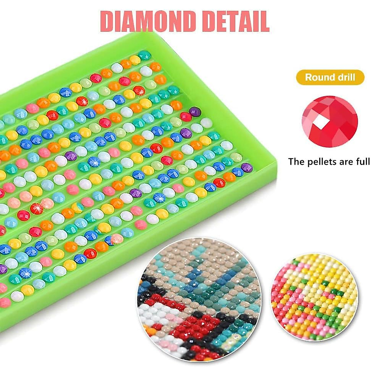 Cat in Garden 5D Adult Diamond Art,DIY Diamond Art Painting Kit for Decor Canvas 11.7x15.7inch/30x40cm