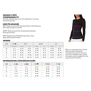 TCA Super Thermal Long Sleeve Women Running, Ski Base Layer - Compression Shirts Woman, Long Sleeve Workout Tops for Women - Black Rock, Small