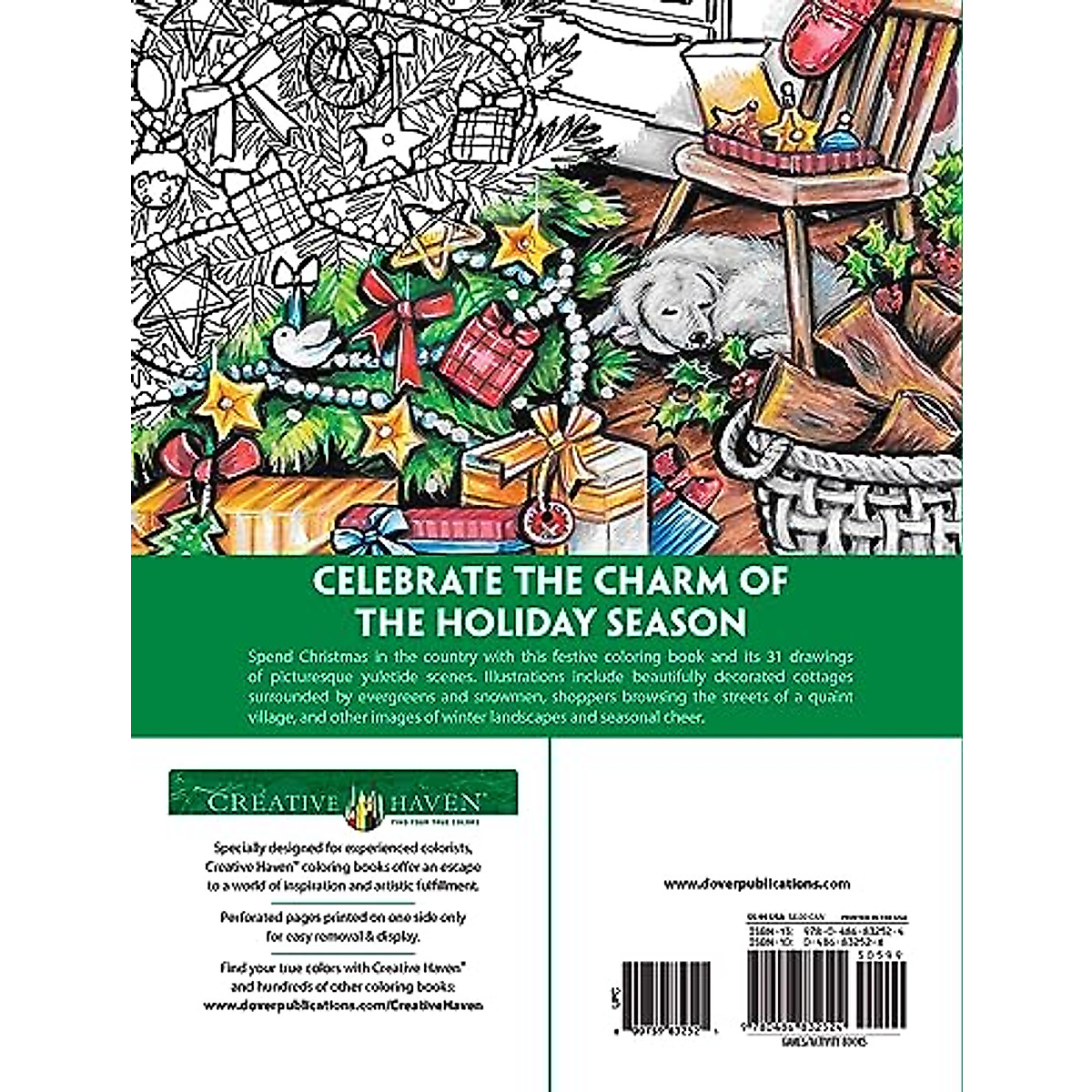 Creative Haven Country Christmas Coloring Book (Adult Coloring Books: Christmas)