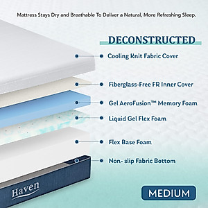 12 Inch King Mattress Memory Foam, Cooling Gel Bed Mattress in a Box, Fiberglass Free Medium Firm Mattress CertiPUR-US Certified, Made in USA
