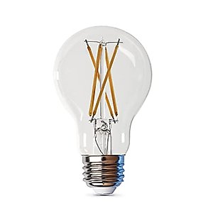 Feit Electric LED Built-in Dusk to Dawn Sensor Intellibulb - Clear Filament A19 with an E26 Medium Base Light Bulb - 60W Equivalent - 15 Year Life - 800 Lumen - 5000K Daylight